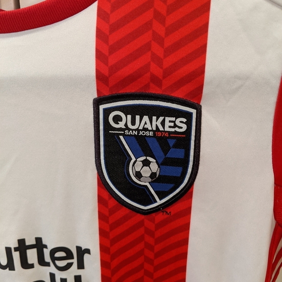 adidas | Shirts & Tops | Adidas San Jose Quakes Soccer Jersey | Poshmark